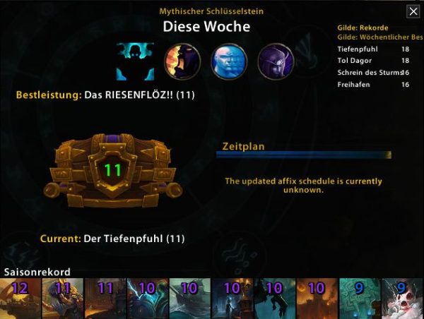 Patch 8.2 / Season 3: Mythic+ Loot Itemlevel Dungeon, Weekly Chest und ...